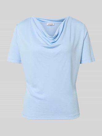 More & More T-Shirt mit Wasserfall-Ausschnitt