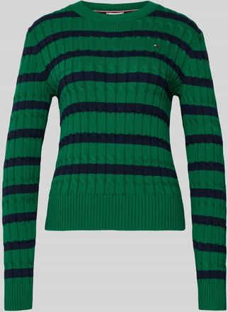 Tommy Hilfiger Slim Fit Strickpullover aus reiner Baumwolle