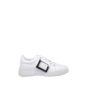 Roger Vivier Wei&szlig;e Skate Sneaker mit Schnalle - - Shoes - Damen - Wei&szlig; - 41 EU