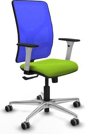 Piqueras y Crespo Schreibtischstuhl, verstellbare Armlehnen, h&ouml;henverstellbare Lendenwirbelst&uuml;tze, ausgestattet mit 3 Positionen und Schneideschaum, mit Rollen von 65 m