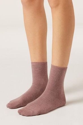 Calzedonia Kurze Socken Mit Cashmere Und Glitzergarn Rosa