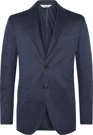 Paoloni Leichtes Sakko aus Baumwolle mit Pepitamuster und Reverskragen in