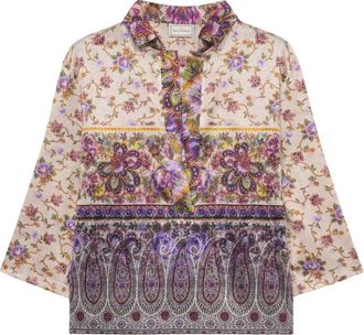 Pierre-Louis Mascia Femme, Blouses et Chemises, Multicolore, Taille: 36 FR Tunique Adastrgum