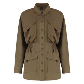Pinko Oramai Over Shirt - - Jackets - Damen - Gr&uuml;n - M