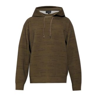 Emporio Armani Monogram Hoodie - - Sweatshirts & Hoodies - Herren - Gr&uuml;n - S