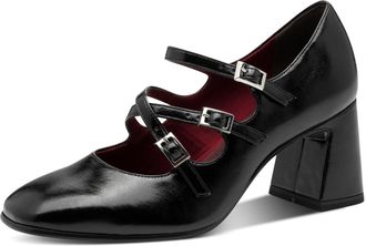 Tamaris Damen Pumps Vegan schwarz 39