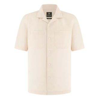 Boggi Milano Homme, Chemises, Rose, Taille: L Chemise en lin coupe r&eacute;guli&egrave;re