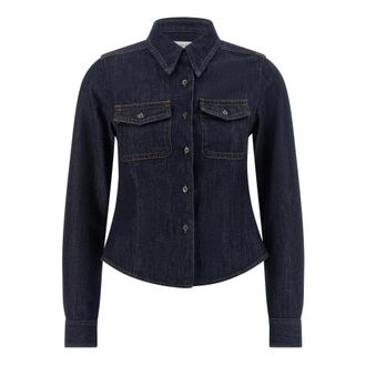 Dries Van Noten Cellie Den Baumwoll-Denim-Hemd - - Blouses & Shirts - Damen - Blau - XS
