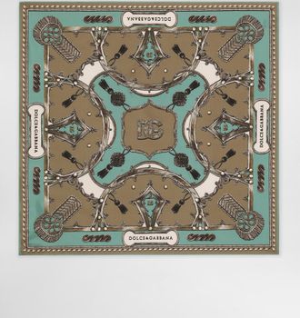 Dolce & Gabbana Cargo-print Silk Twill Scarf 70x70 - Mann Schals Und T&uuml;cher Multicolor Onesize