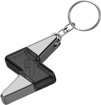 Generico D&eacute;chargeur statique : d&eacute;chargeur antistatique, &eacute;liminateur de choc statique portable, porte-cl&eacute;s antistatique, pendentif, D &eacute;l&eacute;gante et pratique, d&eacute;ch