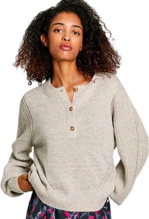 Pepe Jeans London Damen Nica Knitwear, Beige (Candle White), S, Beige (Kerzenwei&szlig;), S