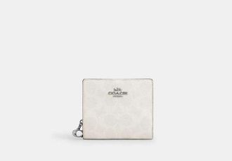 Coach Portemonnaie aus Signature-Canvas mit Druckverschluss