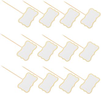 Garneck 50 St&uuml;ck Buffet K&auml;se Marker mit Leerem Design zum Beschriften Lebensmittelechte Food Labels f&uuml;r Party Hochzeit Geburtstag Elegante K&auml;sekennzeichnung f