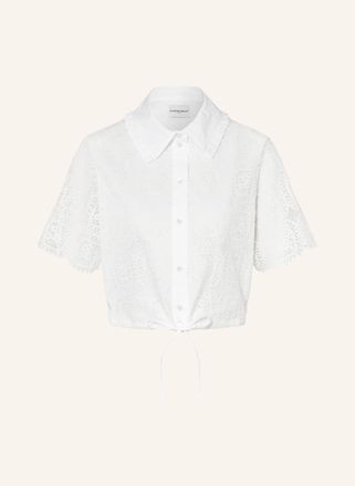Claudie Pierlot Claudie Pierlot Hemdbluse Aus Spitze weiss