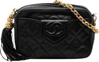 Chanel Sac bandouli&egrave;re matelass&eacute; vintage Pre-owned - Femme - Pre-owned - Noir - Taille: ONE Size