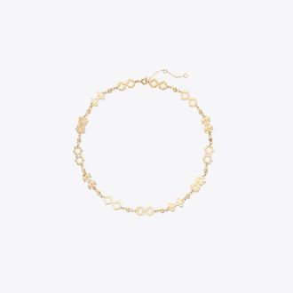 Tory Burch Forget Me Not Clover Halskette