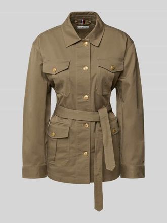 Tommy Hilfiger Regular Fit Hemdjacke mit goldfarbenen Kn&ouml;pfen