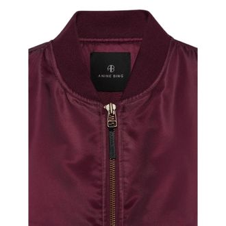 Anine Bing Leon Bomber Jacket - Red
