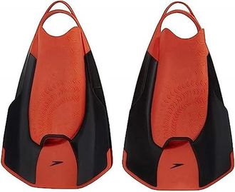 Speedo Unisex Erwachsene Fastskin Kickfin | Schwimmtraining Trainingsausrüstung, Schwarz/Siren Red, 5-6