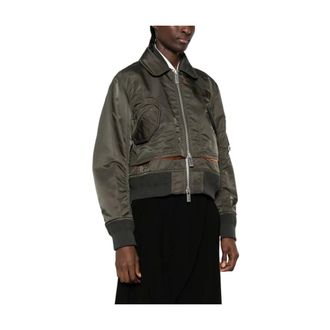 sacai Damen, Jacken, Gr&uuml;n, SGr&ouml;&szlig;e