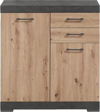 FMD calicosy - Buffet avec 2 Portes et 2 Tiroirs L80cm - Bristol