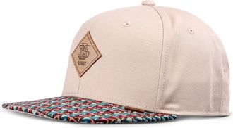 Djinns Colour Triangle (Rev. Khaki) - 6 Panel Snapback Cap Cappy Hut Hat Kappe M&uuml;tze Caps
