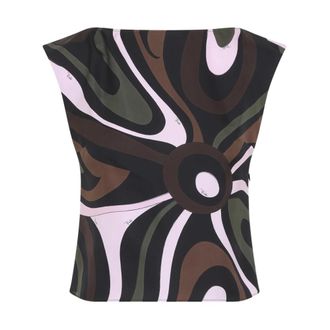 Pucci Top sans manches - Femme - Tops - Multicolore - Taille: 36 FR