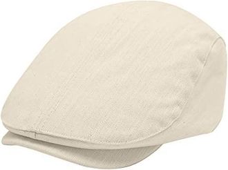 ZLYC Hommes Coton Casquette Plate Léger Ivy Irish Cabbie Équitation Chapeau Été Newsboy Chapeaux