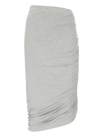 The Attico Midirock mit Logo-Stickerei - Grau