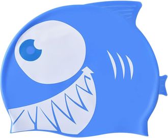 Generic Schwimmkappen f&uuml;r Schwimmkappen, Haifisch-Poolhut, Silikon-Tierschutz, Badekappen f&uuml;r und M&auml;dchen ab 3 Jahren