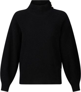 Liu Jo Femme, Pulls, Noir, Taille: 44 FR Pull en laine et cachemire