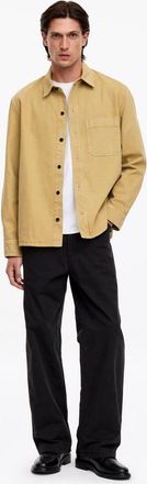 Arket Overshirt Aus Twill -Gelb
