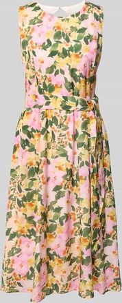 More & More Midikleid aus Viskose mit Bindeg&uuml;rtel