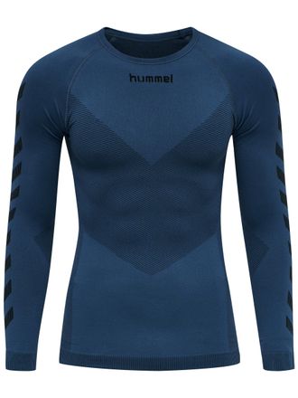 Hummel First Seamless Longsleeve blau, M/L Herren