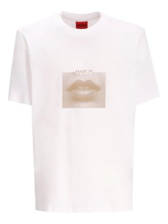HUGO BOSS chemise à imprimé graphique - Blanc