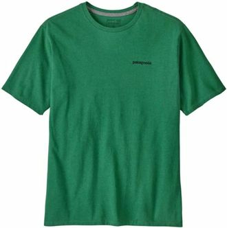 Patagonia T-shirt P-6 Logo Responsibili Fibres Recycl&eacute;es Patagonia
