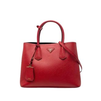 Prada Sac bandouli&egrave;re Saffiano Pre-owned - Femme - Pre-owned - Rouge - Taille: ONE Size