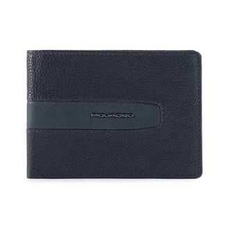 Piquadro Blau Leder Geldb&ouml;rse mit Kartenhalter und M&uuml;nzfach - - Accessories - Herren - Blau - ONE SIZE