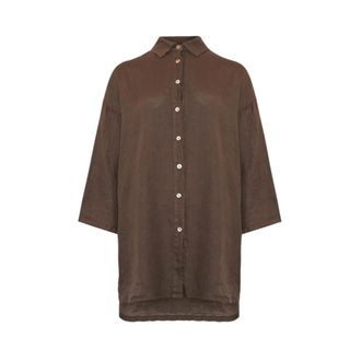 Tiffany & Co. Jenna Oversized Hemd - - Blouses & Shirts - Damen - Braun - ONE SIZE