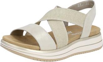 Remonte Sandales D1j50 pour femme, Coquillage beige doré 90, 40 EU