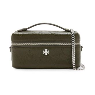 Tory Burch Charlie Quilted Vanity Case - - Bags - Damen - Gr&uuml;n - ONE SIZE