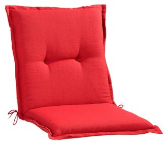 Go-De Gartenstuhlauflage - Rot - Niederlehner - unifarben