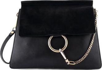 Chlo&eacute; Faye Leather Medium shoulder bag - Schwarz