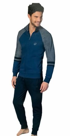 Lotto Herren-Trainingsanzug aus angerautem Pl&uuml;sch - Trainingsanzug f&uuml;r Herren - Trainingsanzug f&uuml;r Herren aus angerauter Baumwolle - Winteranzug f&uuml;r Herren,
