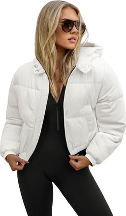 OZONEE Damen &Uuml;bergangsjacke Regenjacke Jacke &Uuml;bergang Jacken Herbst Bomberjacke Stehkragen Kapuze Steppjacke Kapuzenjacke Leichte Outdoor Puffer Jacket Gepol