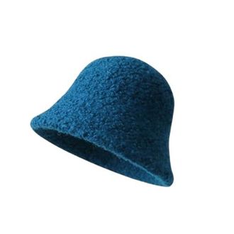 Generic Bob en Fourrure Douce et Chaude for Femme, Style p&ecirc;cheur boucl&eacute;, id&eacute;al for lhiver.(Blue)