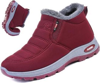 Generic Chaussures orthop&eacute;diques en coton &eacute;pais pour femme - Chaudes et antid&eacute;rapantes - Confortables - Fourrure thermique et douce, bordeaux, 39.5 EU