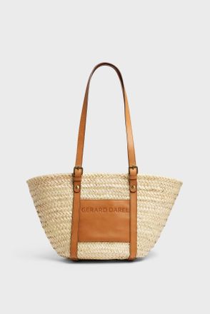 Gerard Darel Panier en palme tress&eacute; - COLETTE - Naturel