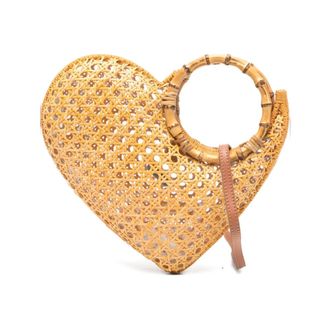 Serpui Serpui, Femme, Sacs, Beige, Taille: ONE Size Pulsating Heart Top Handle Bag