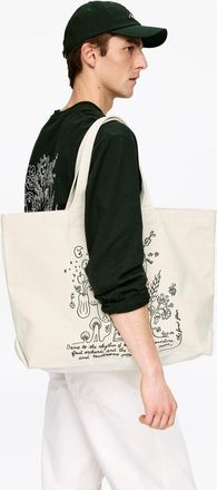 Arket CAF&Eacute; Canvas-Tragetasche -Schwarz